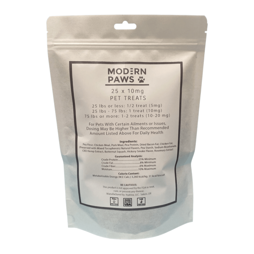 Modern Paws - Pet Treats - Bacon - 250MG | Shop CBD Now